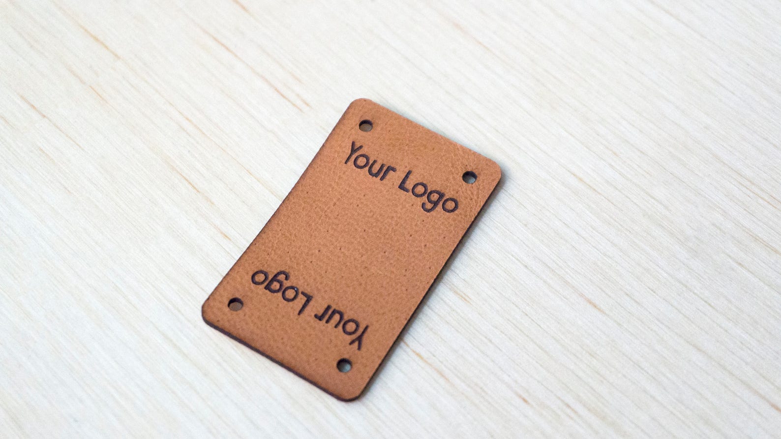 Custom Logo Leather Tags - Laser Cut Leather Tags - Custom Leather ...