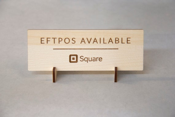 Eftpos Available Display Sign Square Payment Sign Laser | Etsy