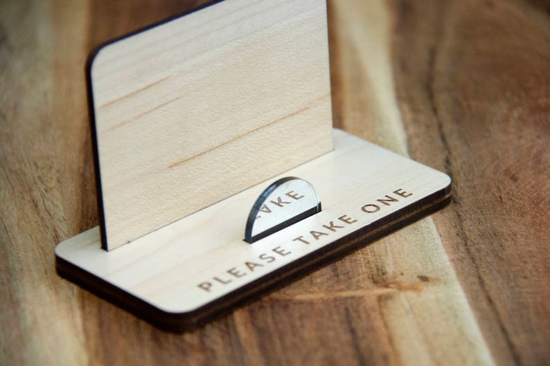 Business Card Holder Laser Cut Business Card Holder | Etsy