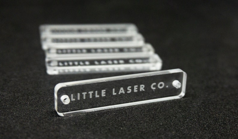 Custom Clear Acrylic Laser Cut Tags Custom Logo Acrylic Tags | Etsy