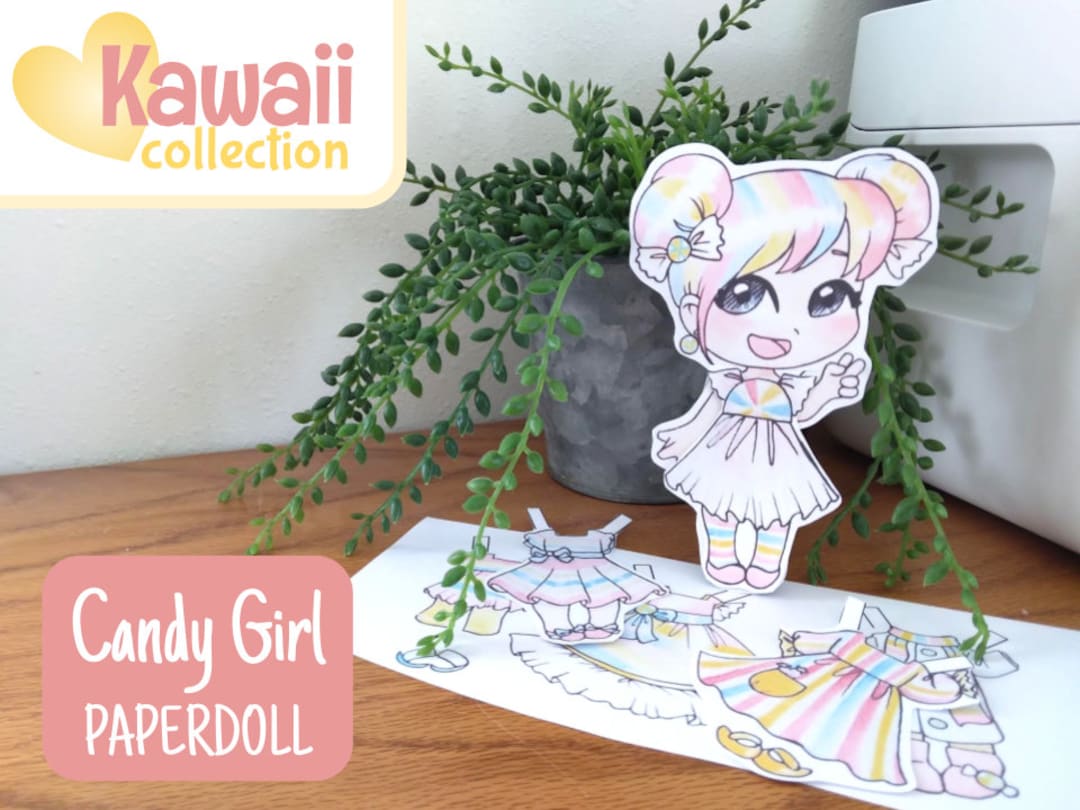 Candy Kawaii Paperdoll - Etsy