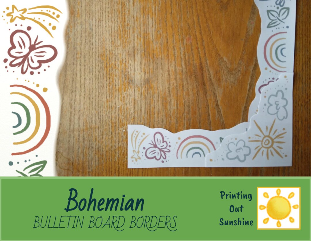 Bohemian Bulletin Board Borders - Etsy