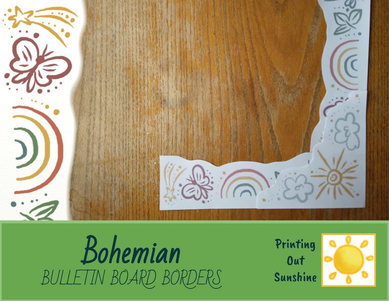 Bohemian Bulletin Board Borders - Etsy