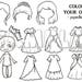 DIGITAL FILE Color Your Own Princess Paper Doll - Etsy
