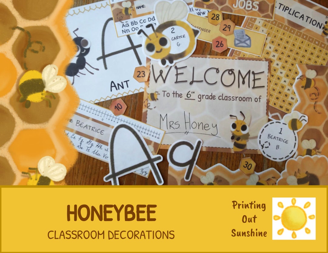 Honeybee Classroom Decorations Soft Cute Garden - Etsy