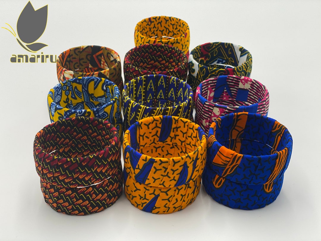 African Prints Bangles, Set of 3 Pieces, Dashiki Set, African Bracelet, Bangles, Ankara Prints ...