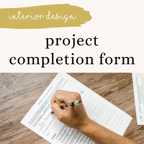 Interior Design Brief Template - Etsy