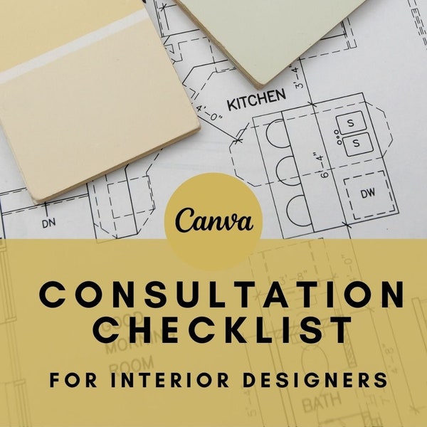 Interior Design Checklist - Etsy