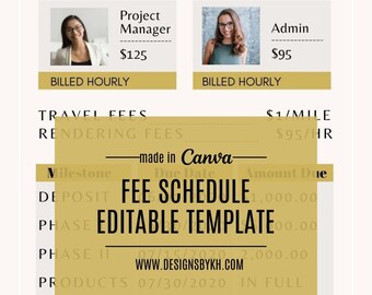 Interior Design Fee Schedule - Etsy