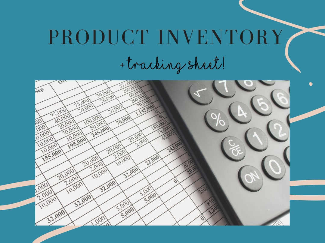 Product Inventory and Tracking Spreadsheet Editable Google Template ...