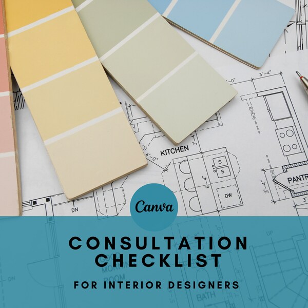 Interior Design Checklist Template - Etsy