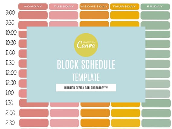 Blocking Chart Template