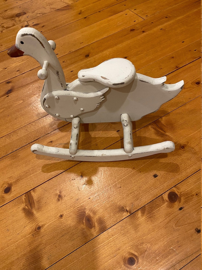 Swan Rocking Horse Decoration - Etsy