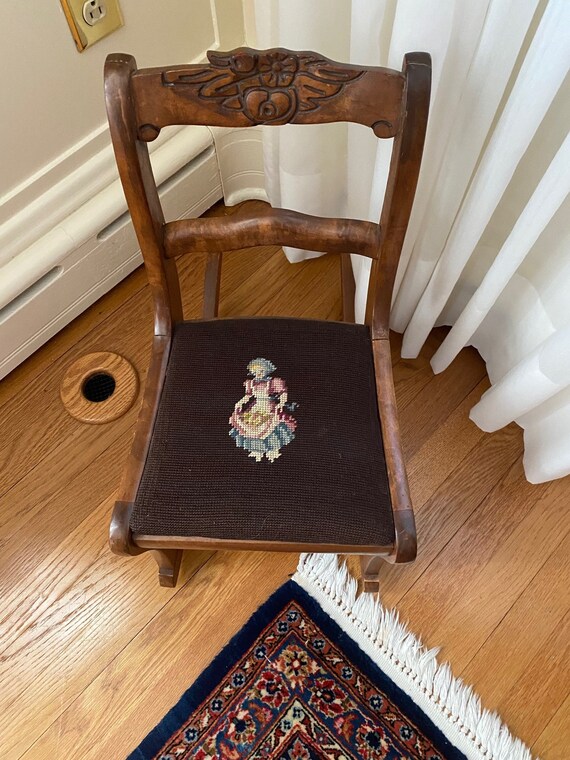 Saleman's Sample Roseback Rocking Chair - Etsy