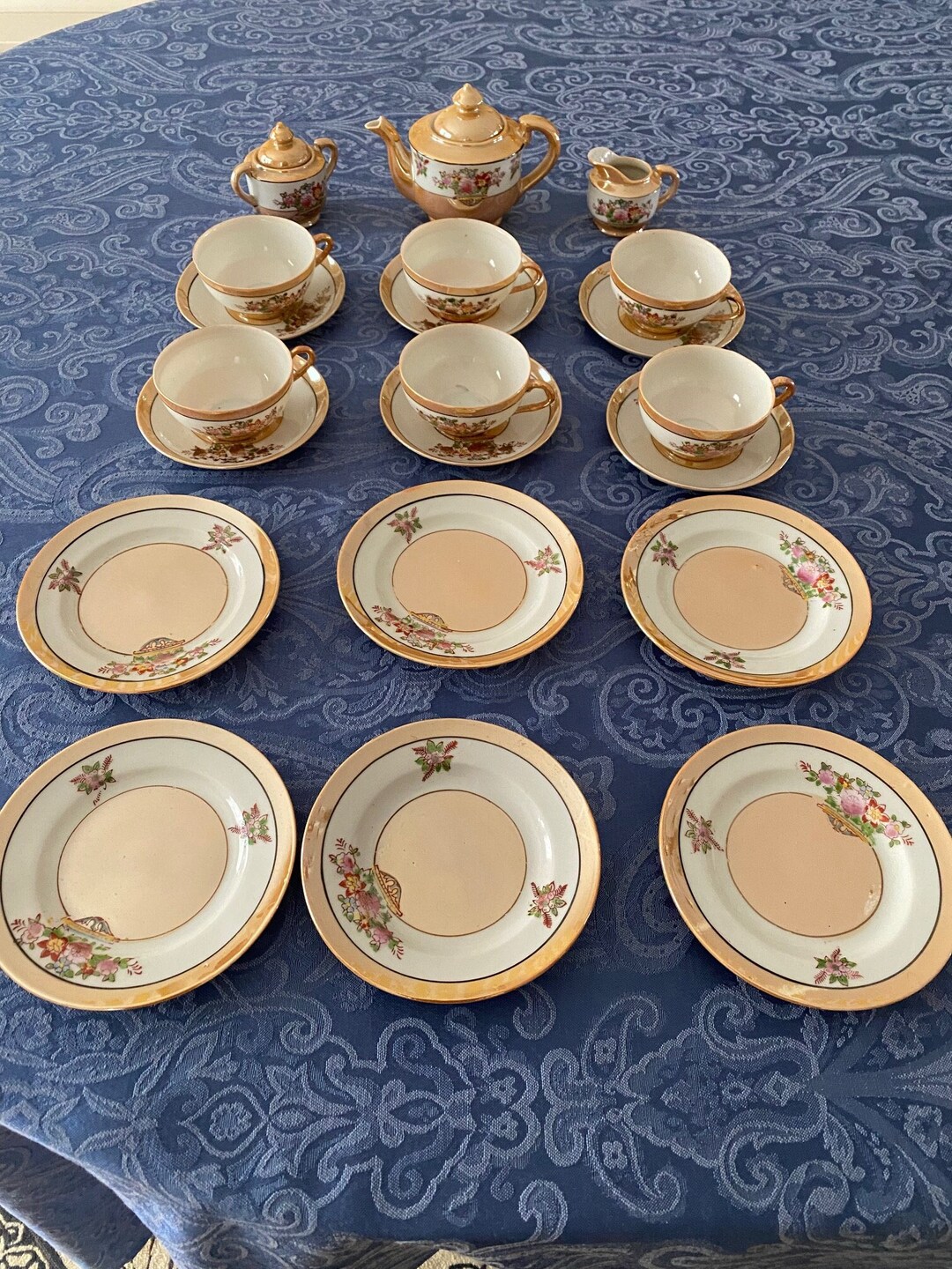 Japanese Tea Set, Porcelain, 1930's - Etsy