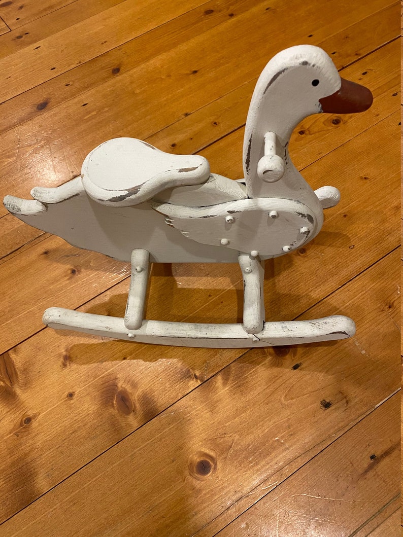 Swan Rocking Horse Decoration - Etsy