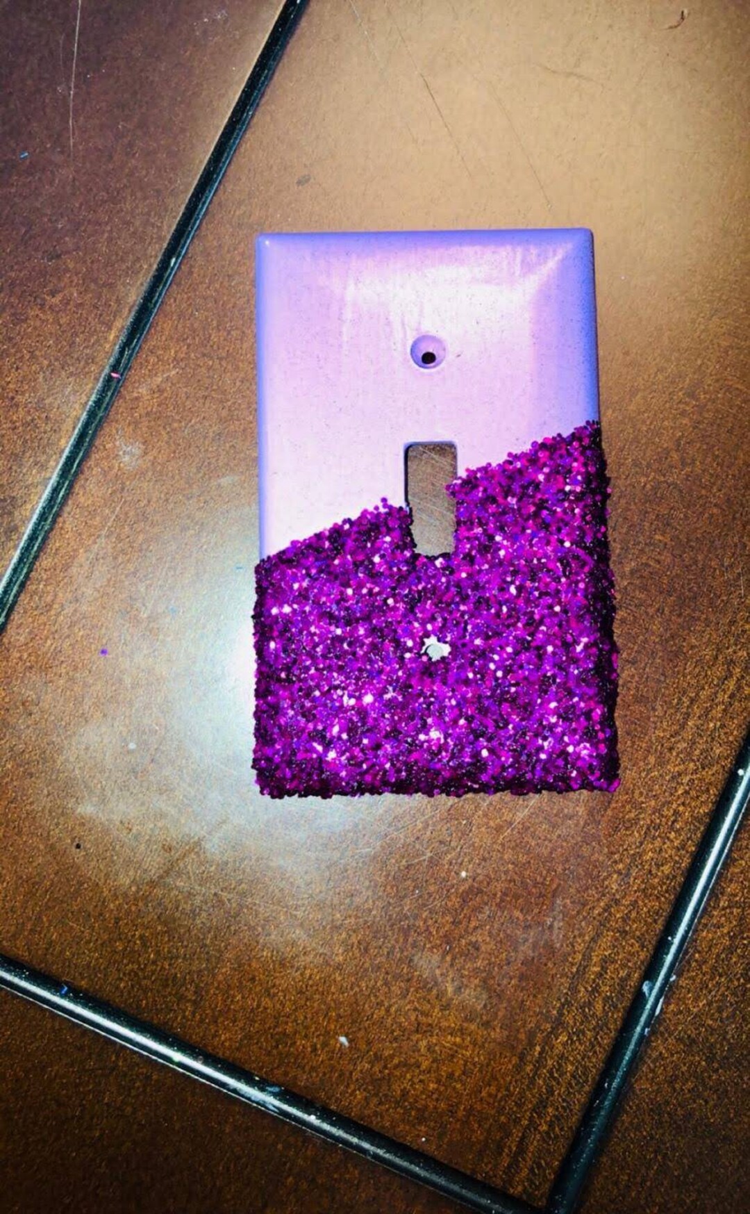 Light Switch Cover - Purple Glitter - Etsy