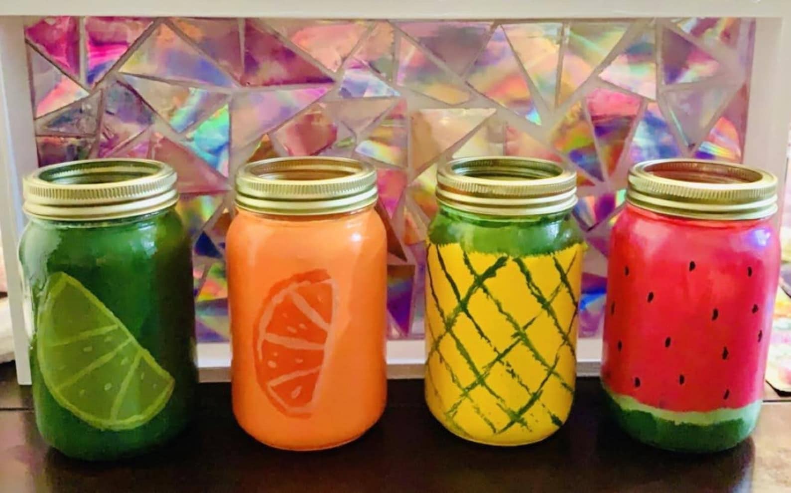 Mason Jar Fruit Drinkware - Etsy