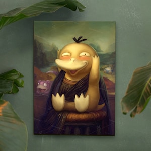 Pokemon Psyduck Canvas Print Psyduck-lisa | Home Decor and Art ...