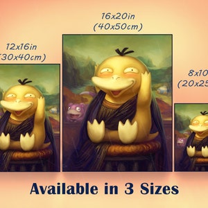 Pokemon Psyduck Canvas Print Psyduck-lisa | Home Decor and Art ...