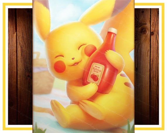 Pokemon Cute Pikachu Ketchup