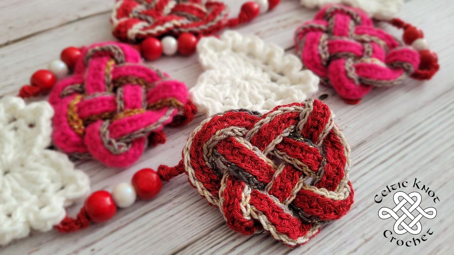 Celtic Garland Heart Garland Crochet Garland - Etsy