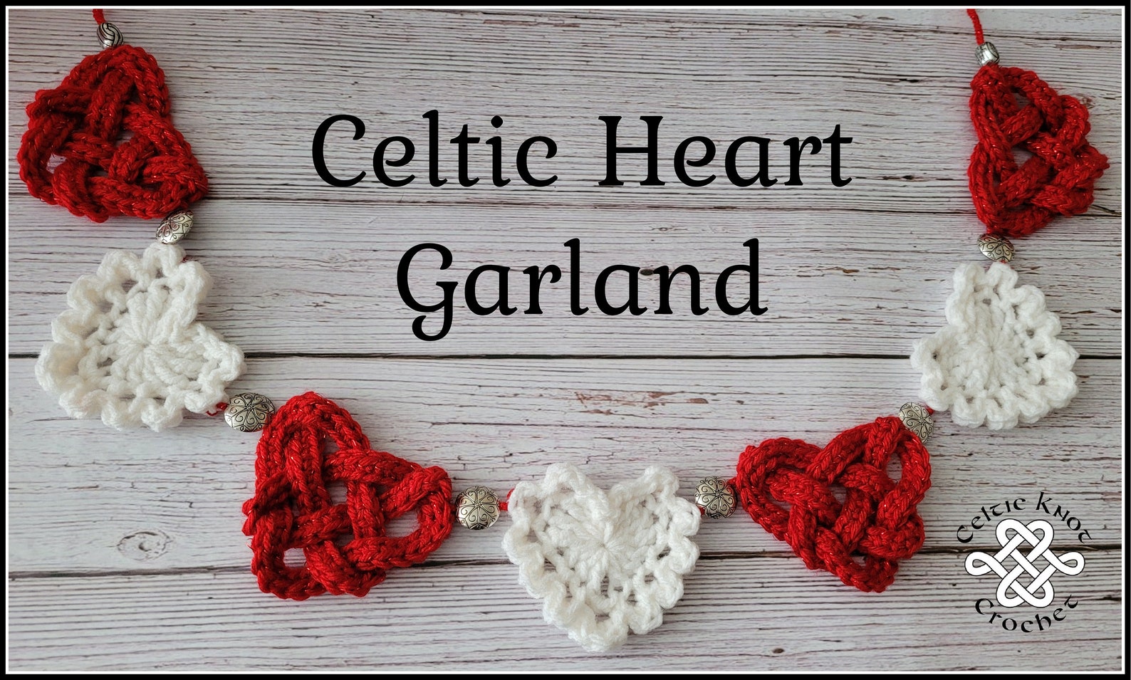 Celtic Garland Heart Garland Crochet Garland - Etsy