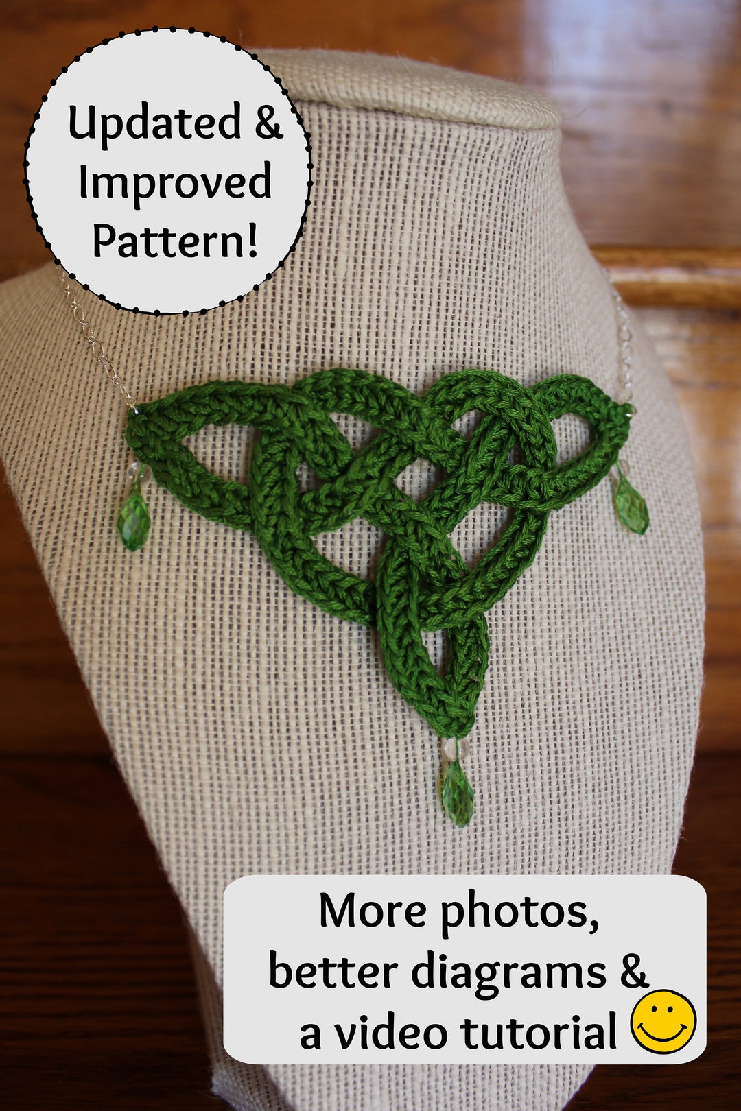 Celtic Necklace, Mother's Day Gift, Crochet Pattern, Celtic Jewelry ...