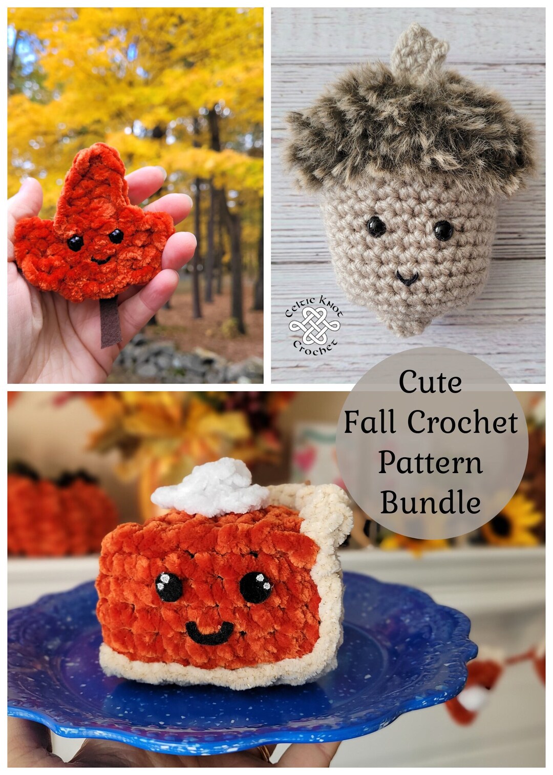 Crochet Fall Patterns, Cute Crochet Patterns, Crochet Pattern Bundle ...