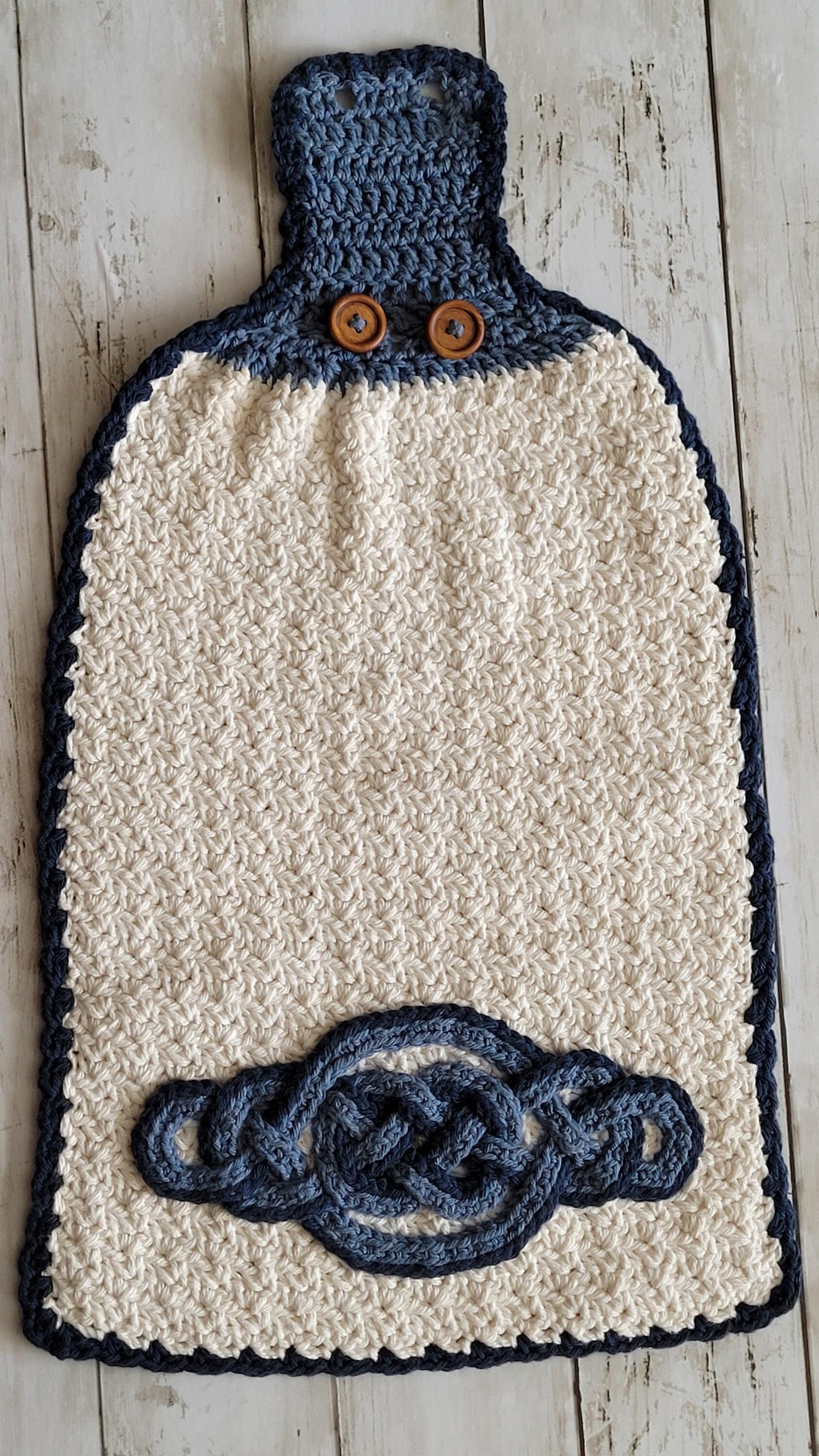 Crochet Towel, Crochet Oven Towel, Oven Towel, Celtic Towel, Celtic ...