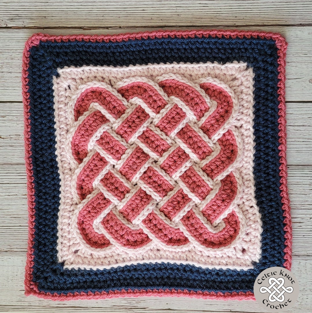 Celtic Crochet Square, Celtic Square, Crochet Blanket Square, Afghan Square, Crochet Square ...