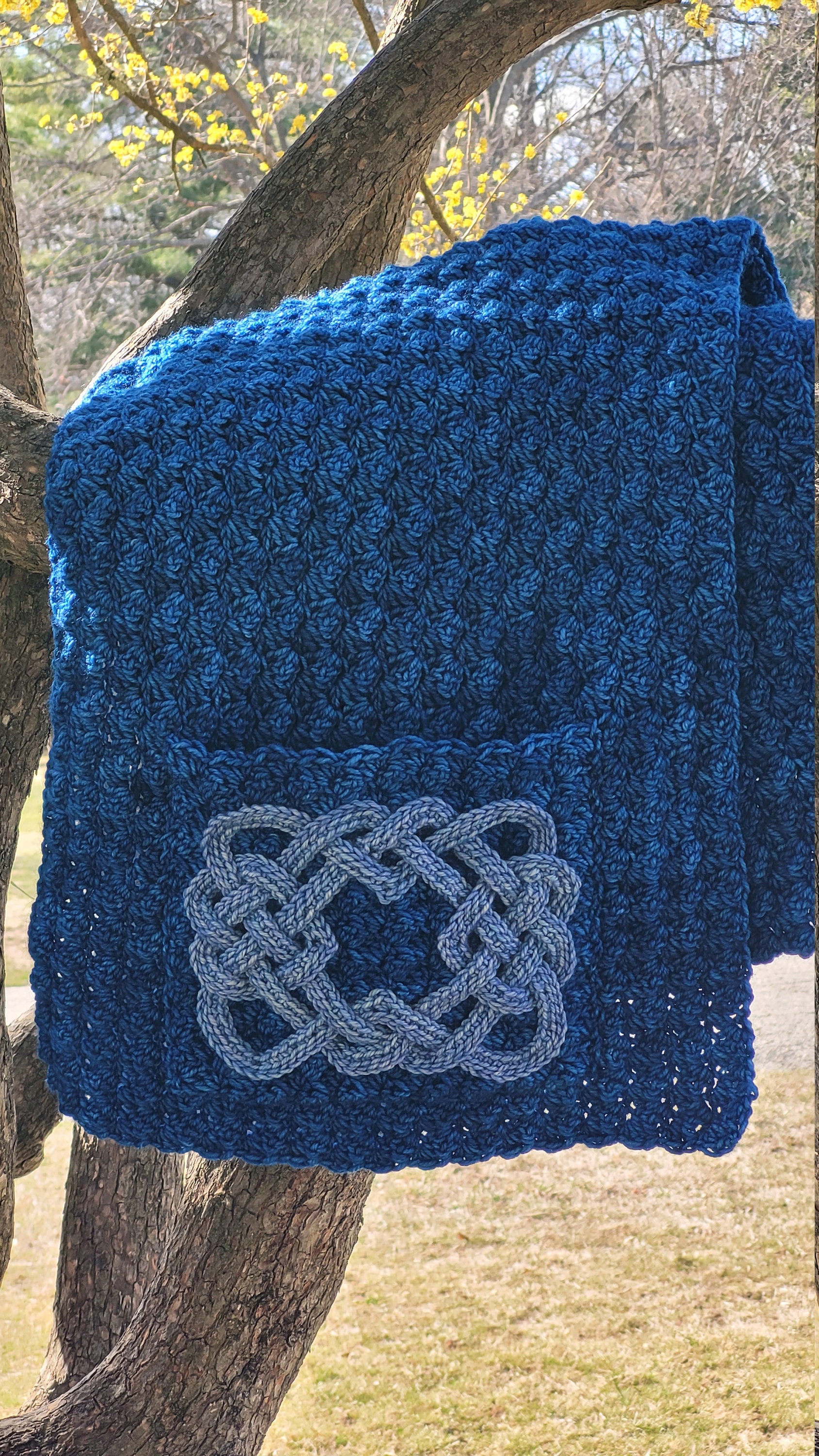 Pocket Shawl, Celtic Pocket Shawl, Celtic Crochet, Crochet Pocket Shawl ...