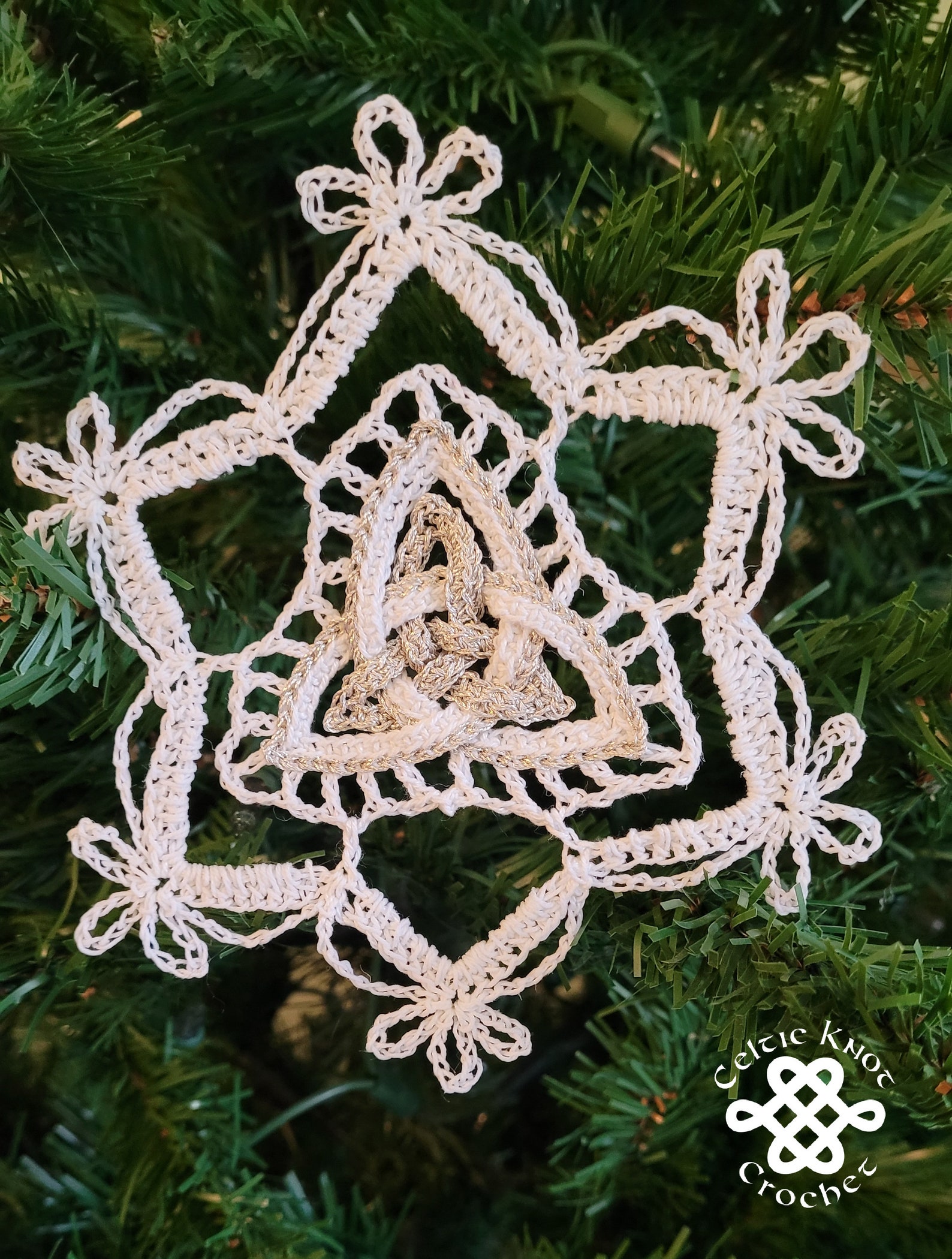 Celtic Snowflake Celtic Knot Snowflake Celtic Trinity Knot - Etsy