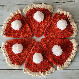 Pumpkin Pie Garland, Crochet Thanksgiving Garland, Pumpkin Pie Craft ...