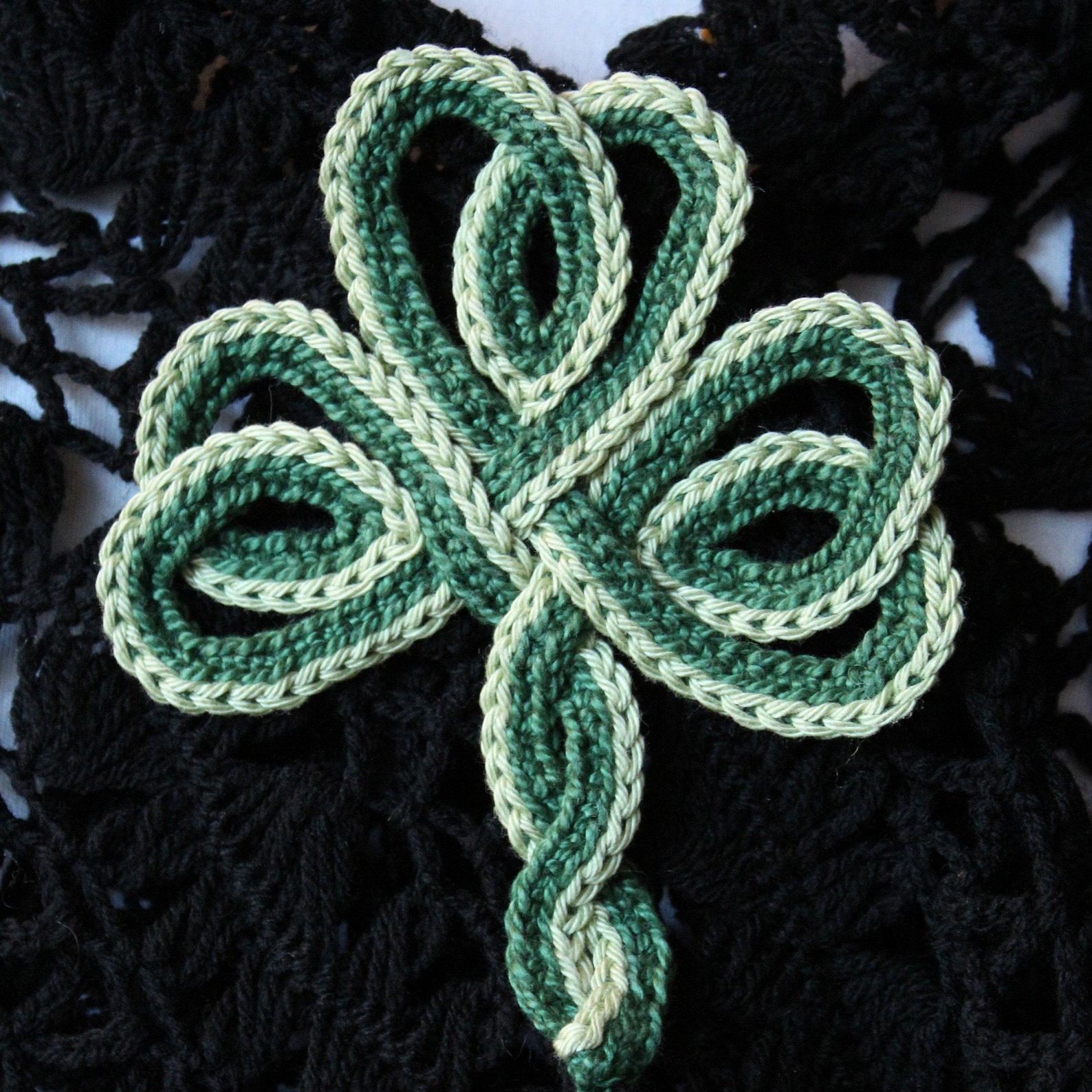 Shawl Pin Celtic Knot Celtic Shamrock Easy Crochet Pattern - Etsy