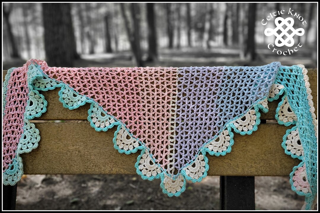 Crochet Shawl, Crochet Shawlette, Crochet Pattern, Shawl, Shawlette ...