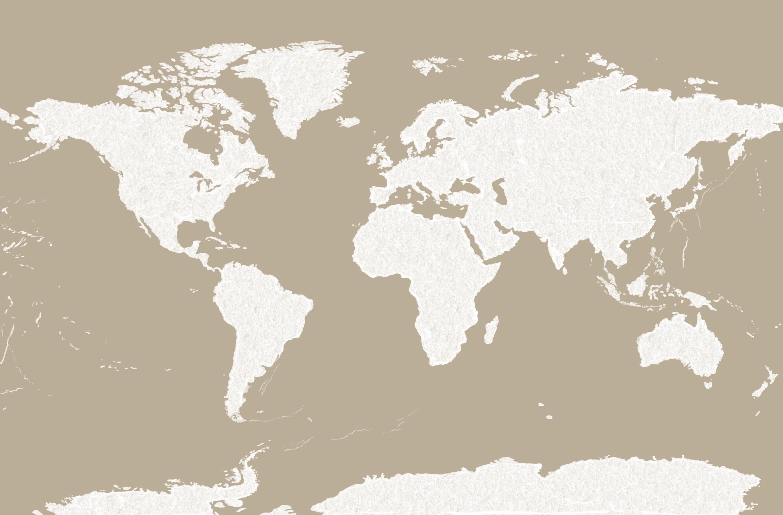 White World Map Digital Download - Etsy