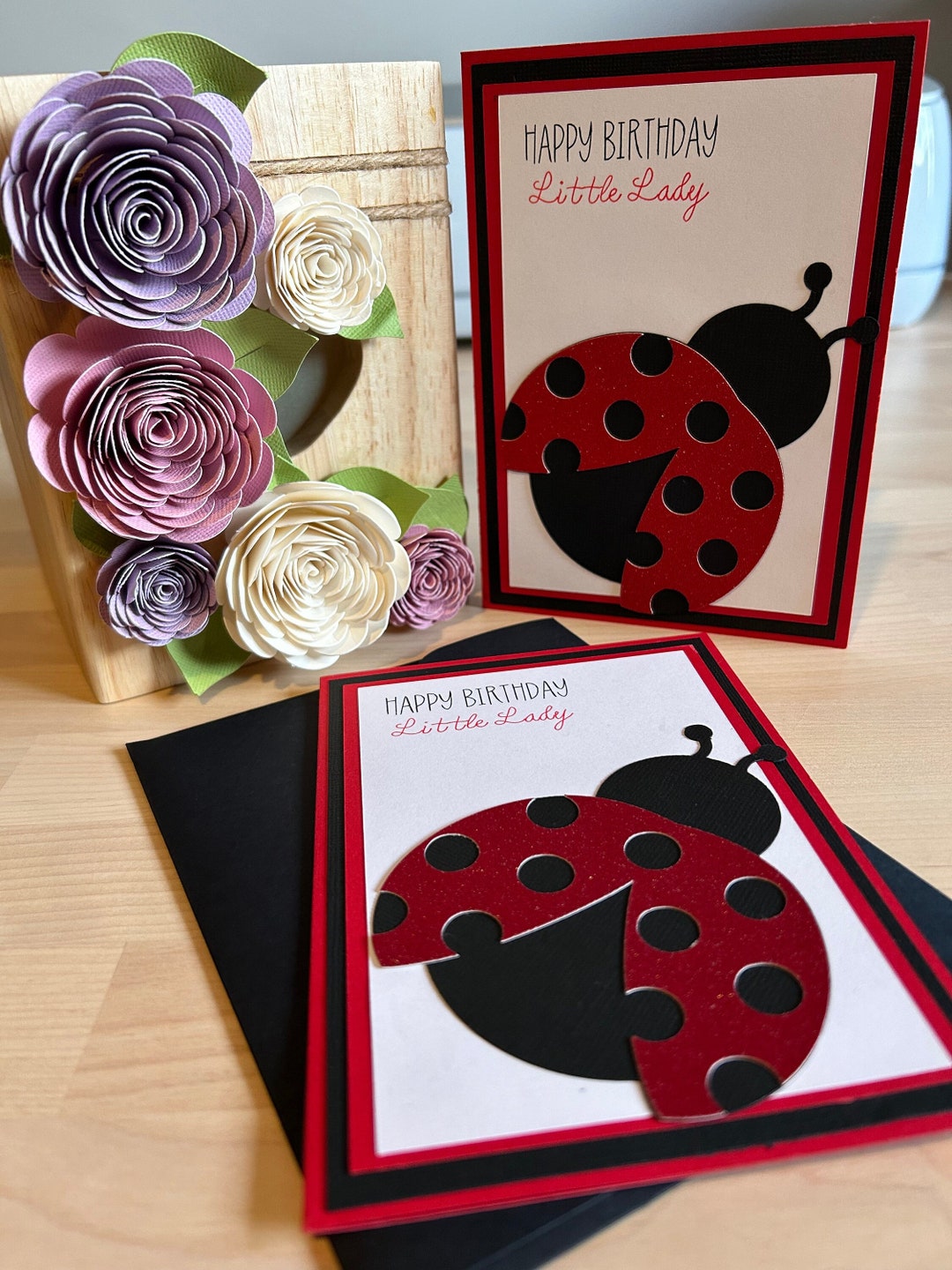 Ladybug Birthday Card Happy Birthday Card Greeting Card Cute Ladybug - Etsy