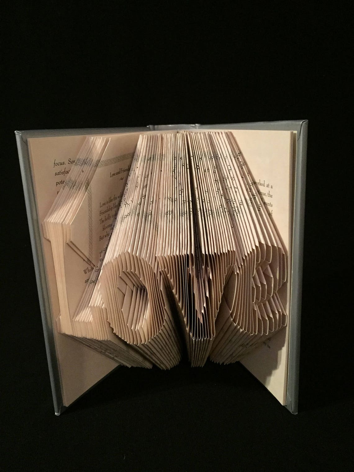 Folded Book Art-love-unique Gift-custom Hand Made Art-home | Etsy