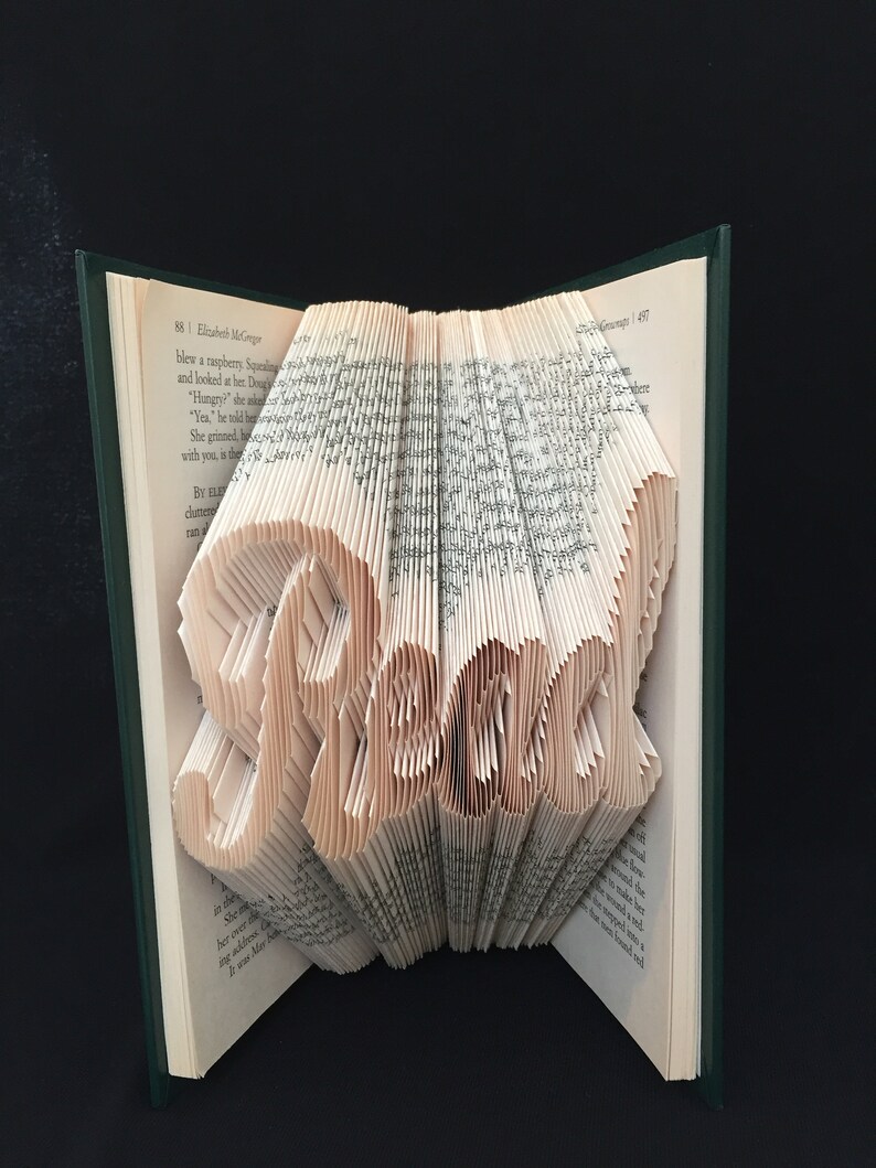 Folded Book Art-read-teacher Gift-librarian Gift-unique Gift-most ...