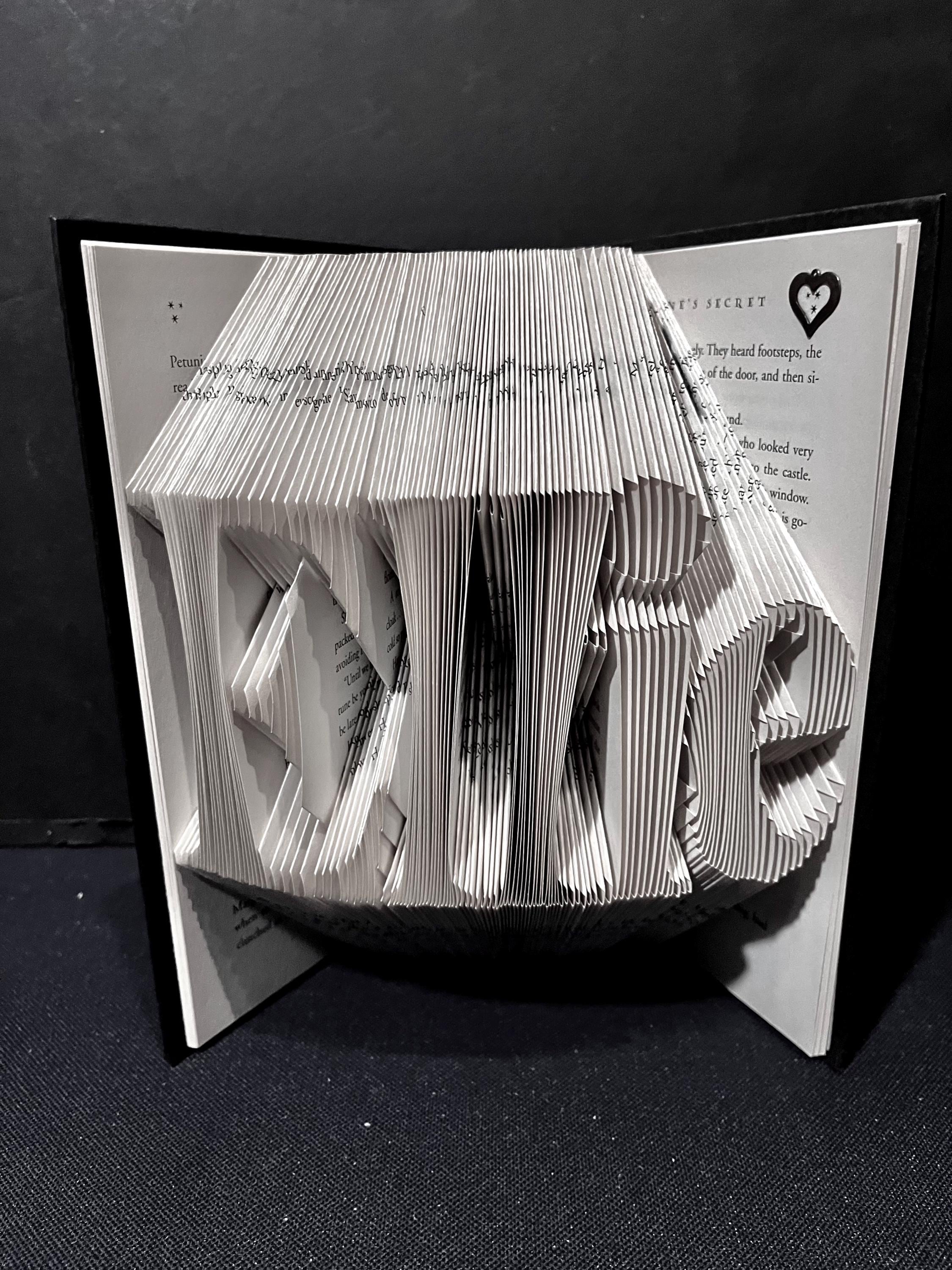Folded Book Art-personalized-name-pet Name-company Name-event Name ...