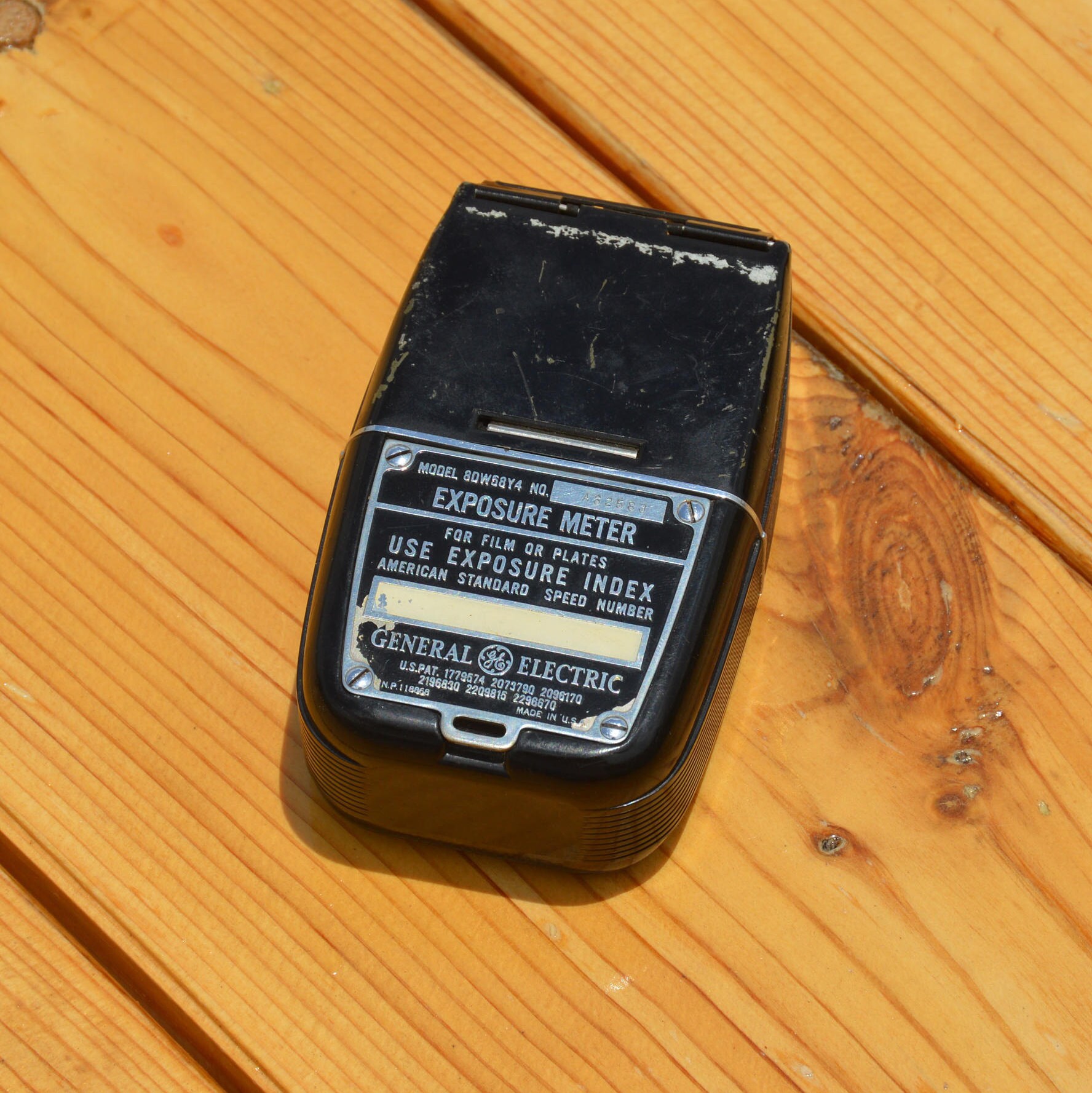 Vintage GE General Electric Exposure Meter Model 8DW58Y4 Light Values ...