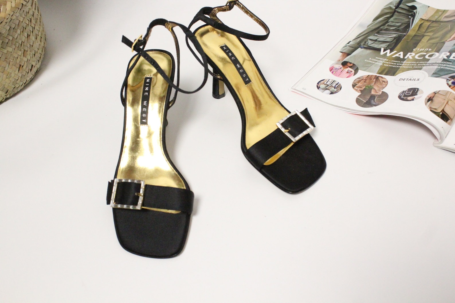 Women's Black High Hills Sandals Black Size Eu 37/ US 6.5 /UK 4.5 Black ...