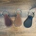 Genuine Leather Keychain - Etsy