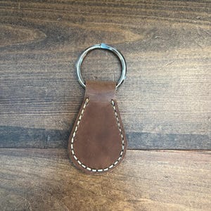 Genuine Leather Keychain - Etsy