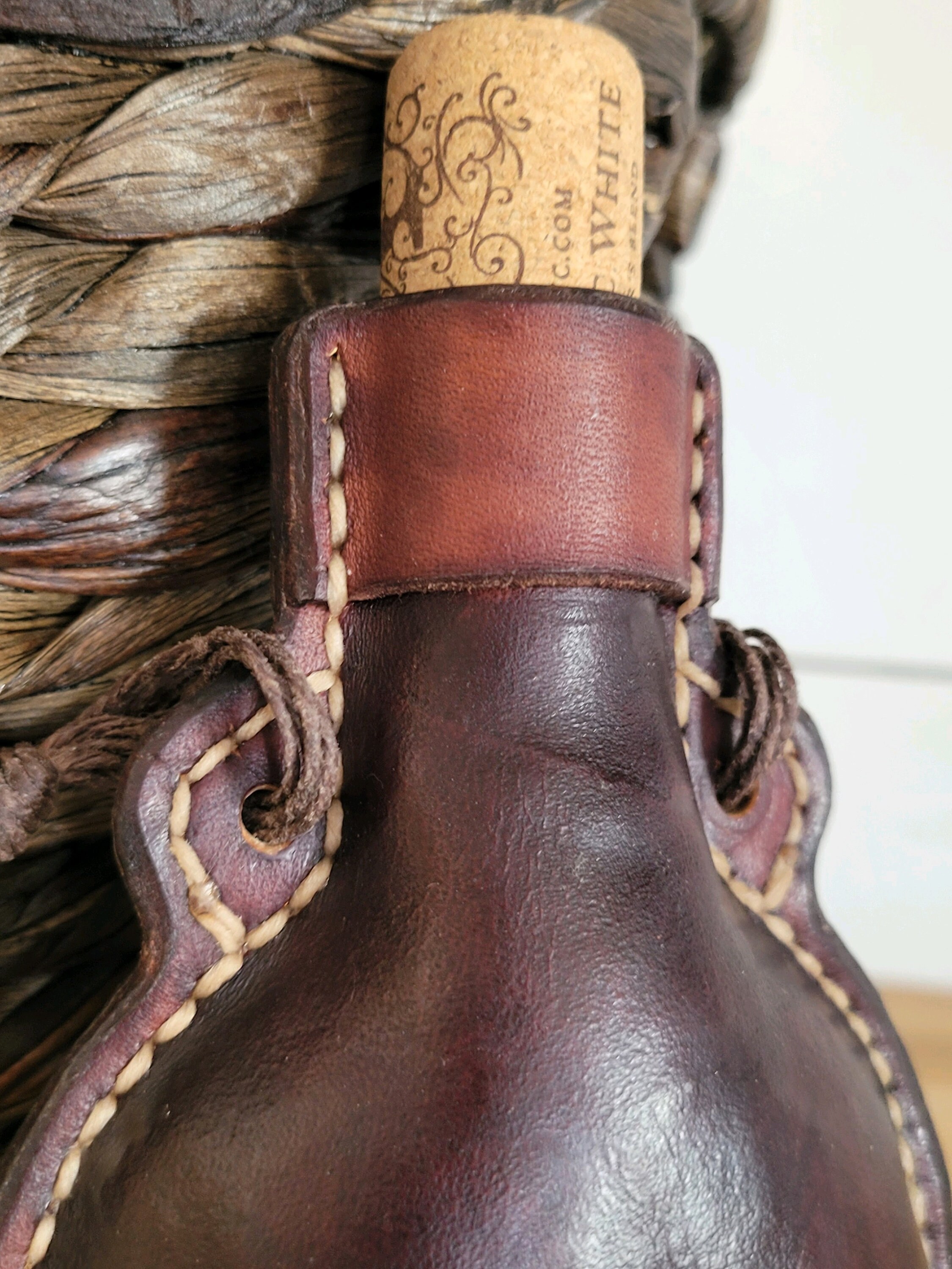 Genuine Leather Flask - Etsy