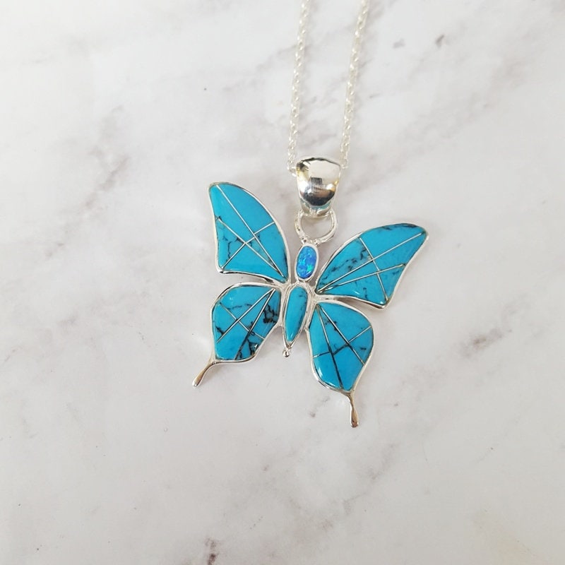 Turquoise Butterfly - Etsy