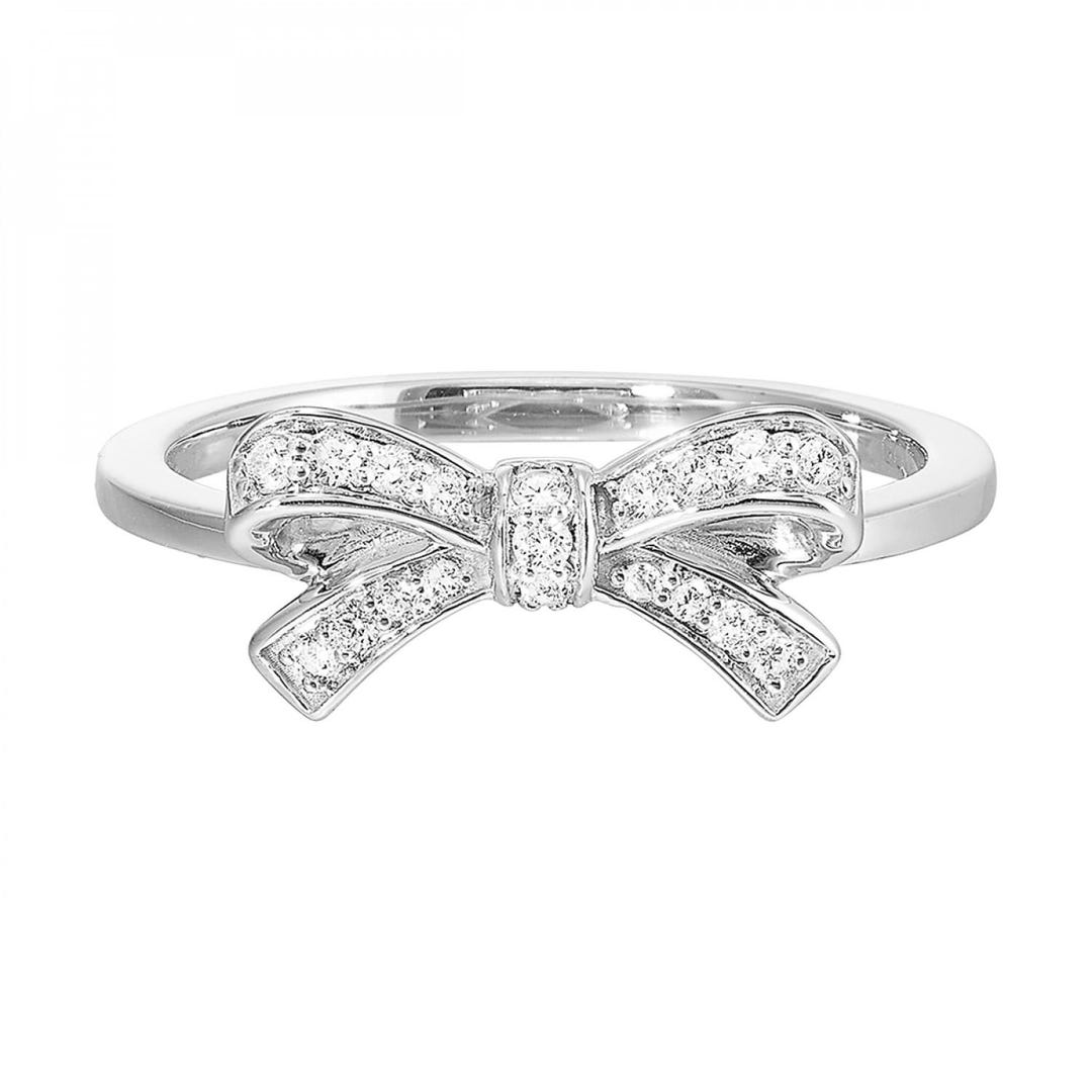 Diamond Bow Ring - Etsy