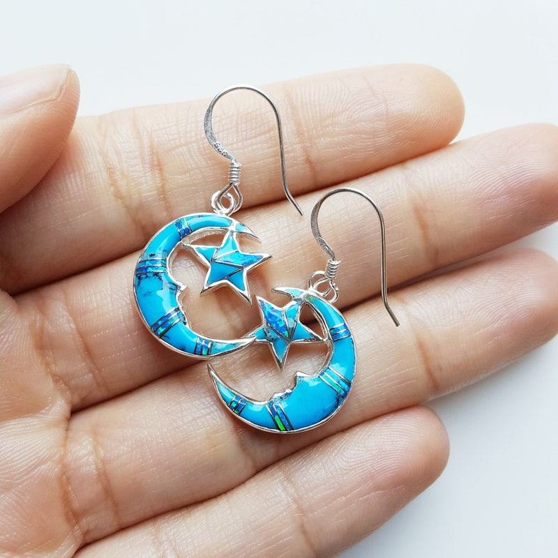 Turquoise Moon - Etsy