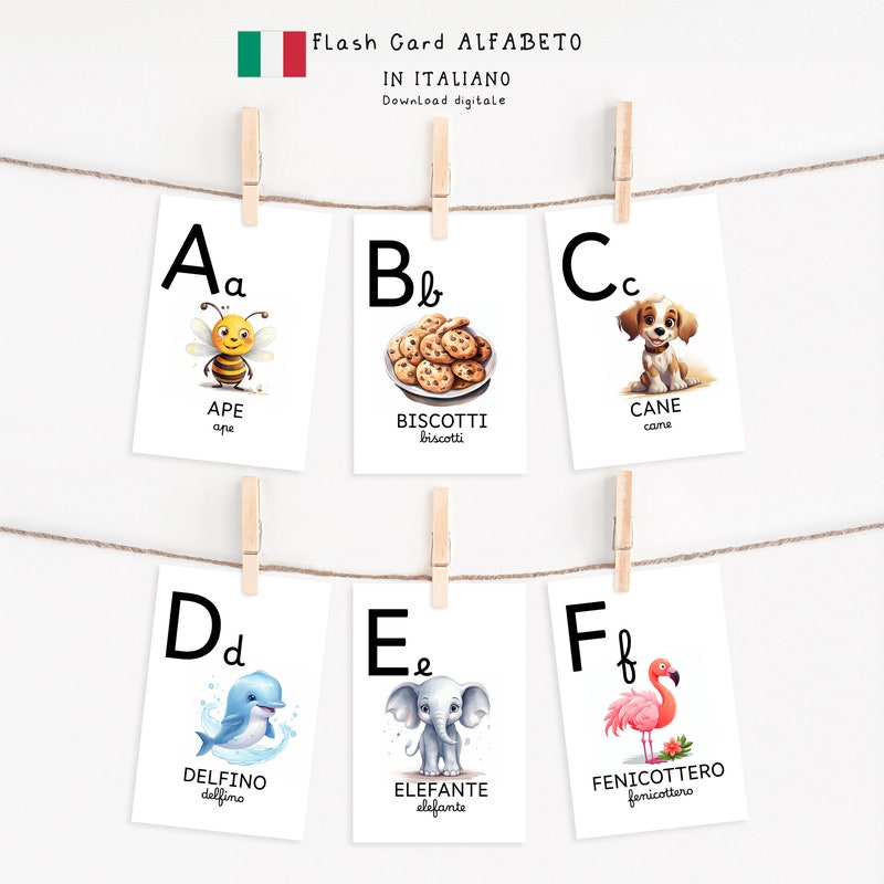 Italian Alphabet - Etsy